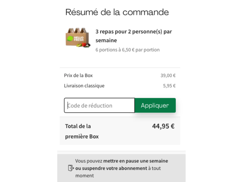 HelloFresh code promo: 25€ de réduction en novembre 2025 | TrustDeals.fr